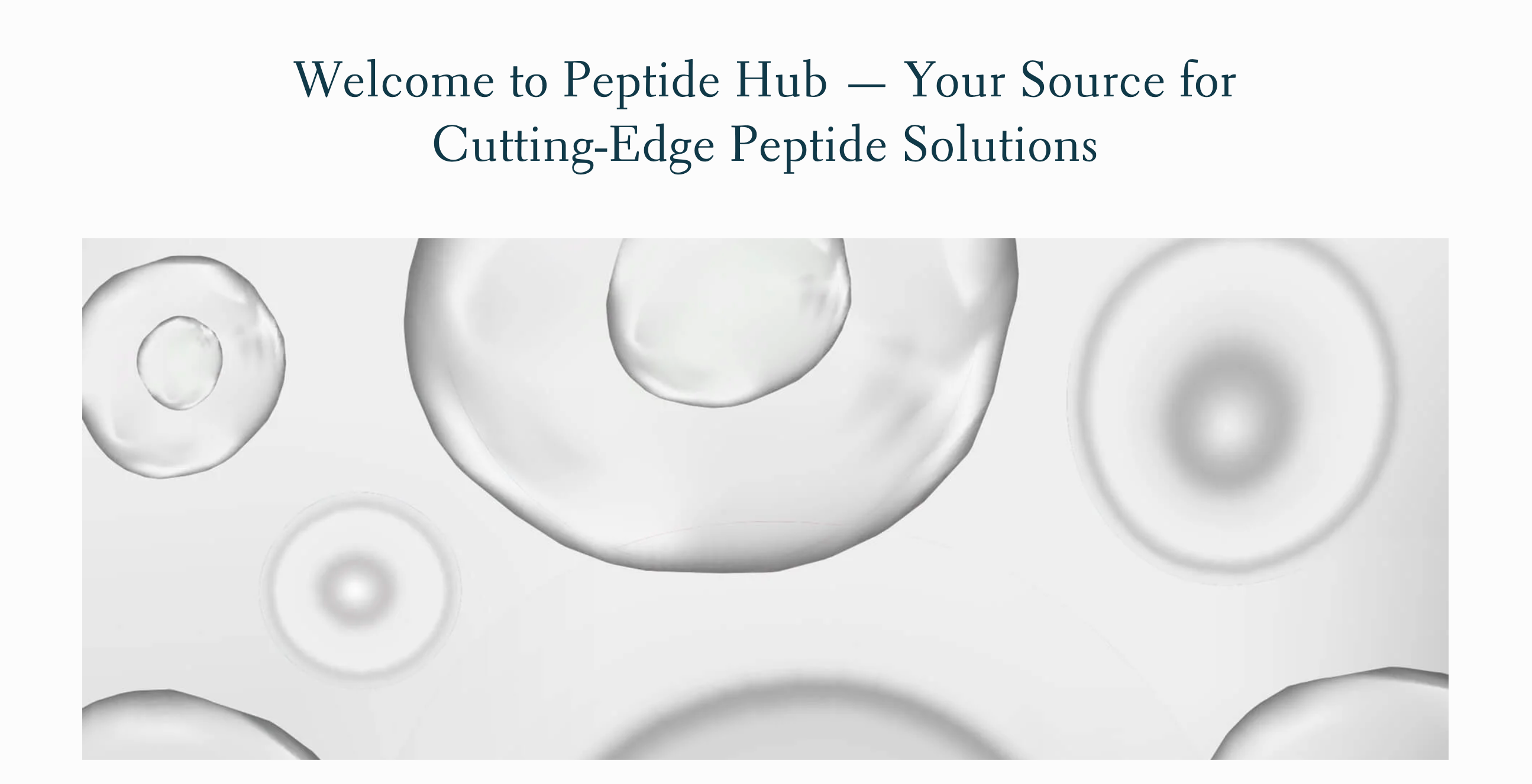 Peptide Hub – Your Source for Cutting-Edge Peptide Solutions
